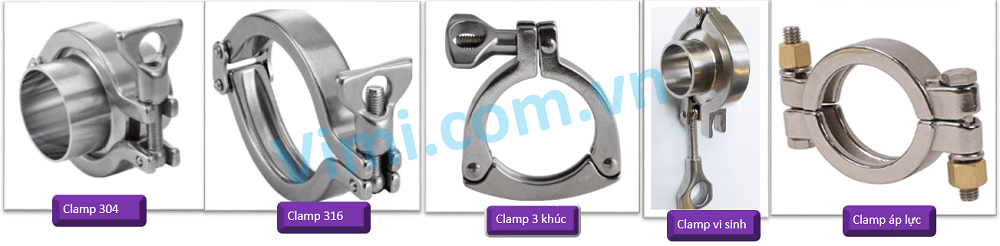 Clamp inox là gì | Phân loại - Ưu điểm - Ứng dụng | Vimi