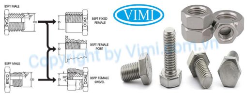 Tiêu chuẩn ren | Ren hệ mét (M) và hệ inch | NPT và PT
