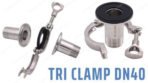 Tri Clamp DN40 | Clamp Inox Vi Sinh DN40 | Đa Dạng | Sẵn Kho
