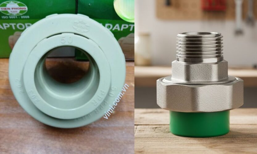 Rắc co PPR D50 - 5 ứng dụng thực tế - 2 phương pháp kết nối